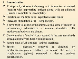 MONOCLONAL ANTIBODIES AND ITS APPLICATIONS | PPTX