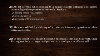 Monoclonal antibodies in cancer therapy | PPTX