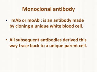 Monoclonal antibody | PPTX