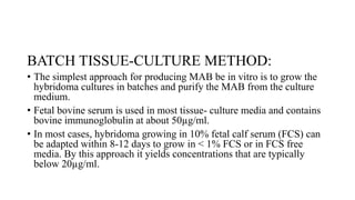 MONOCLONAL ANTIBODYPREPARATION AND EVALUATION | PPTX