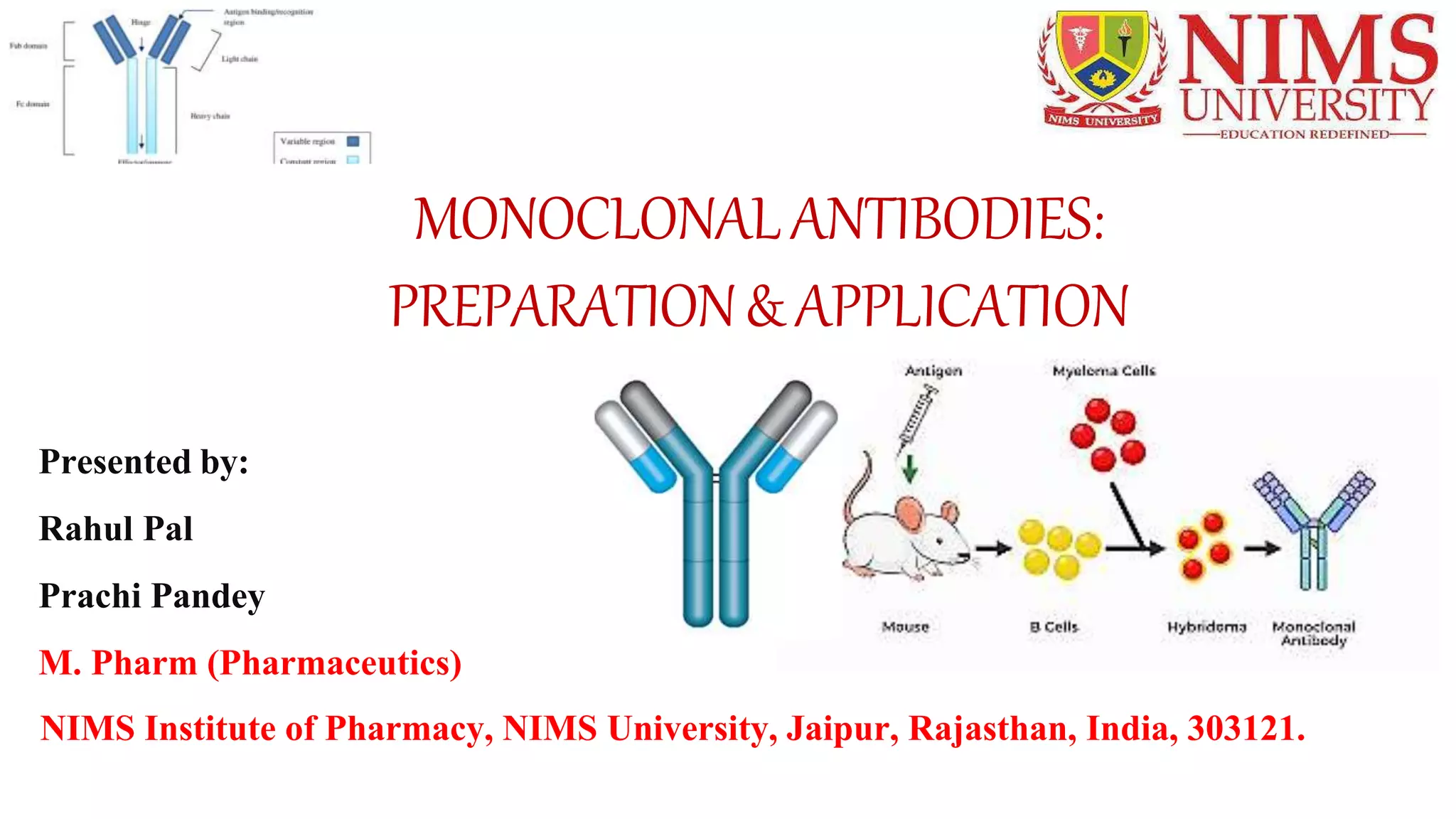 Monoclonal Antibody-Preparation & Application - MPH201T.pptx