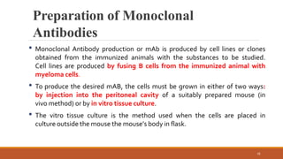 Monoclonal Antibody-Preparation & Application - MPH201T.pptx