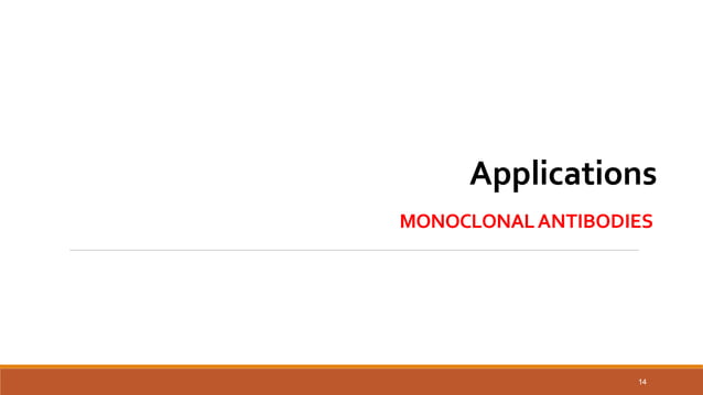 Monoclonal Antibody-Preparation & Application - MPH201T.pptx | Biological Sciences | Science