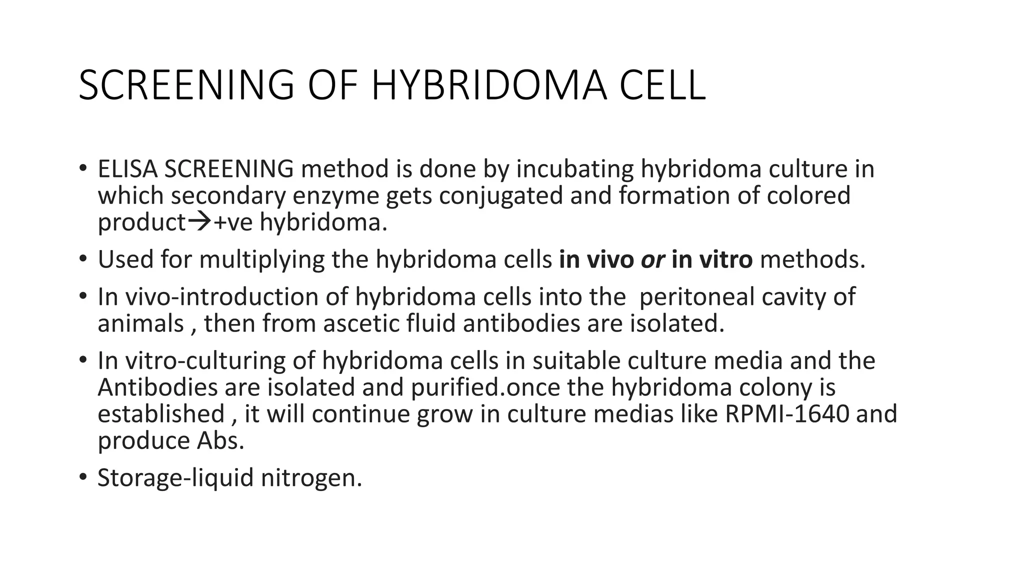MONOCLONAL ANTIBODY HYBRIDOMA TECHNIQUES AND PRODUCTION.pptx