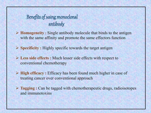 Monoclonal antibody in cancer therapy | PPTX