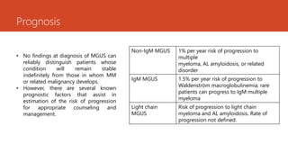 Monoclonal gammopathies of undetermined significance | PPTX