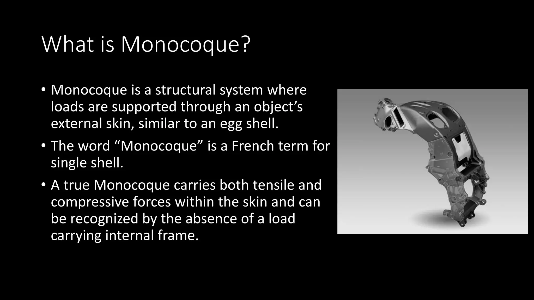 Monocoque chassis For Motorcycles | PPTX