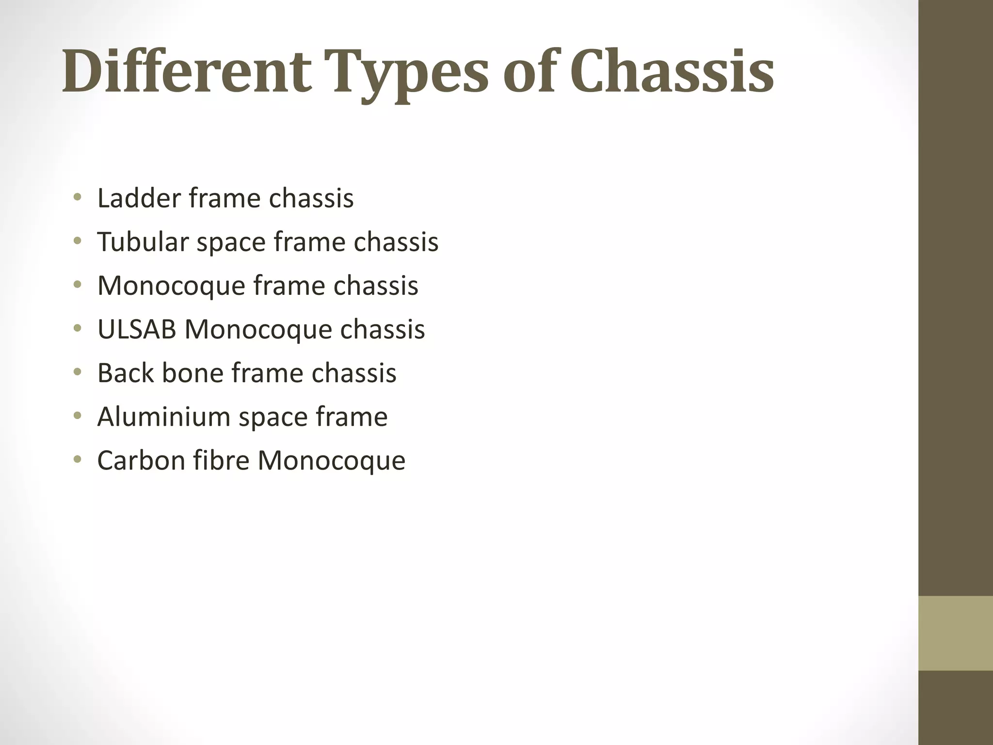 Monocoque chassis | PPTX