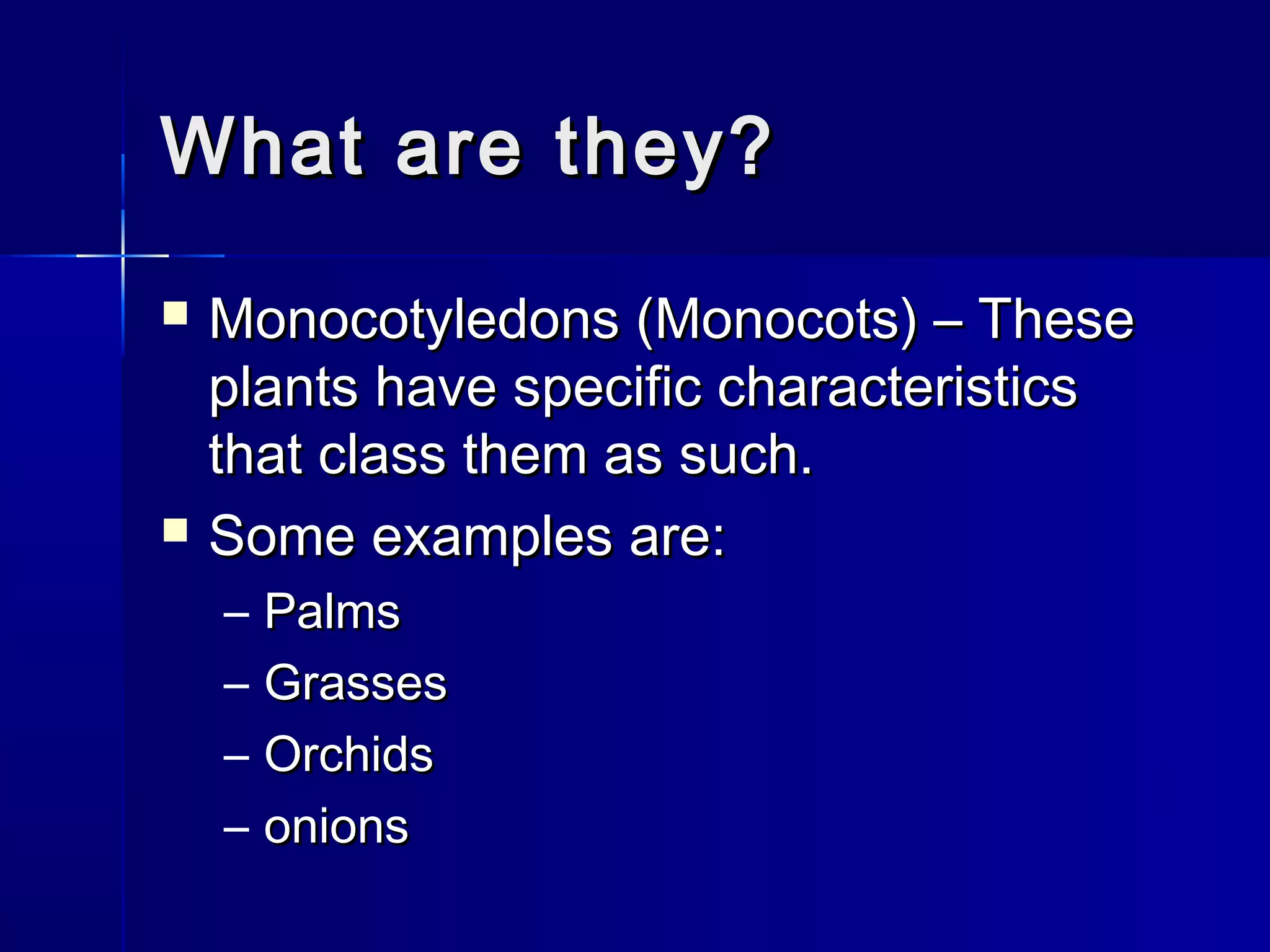 Monocots and dicots | PPT