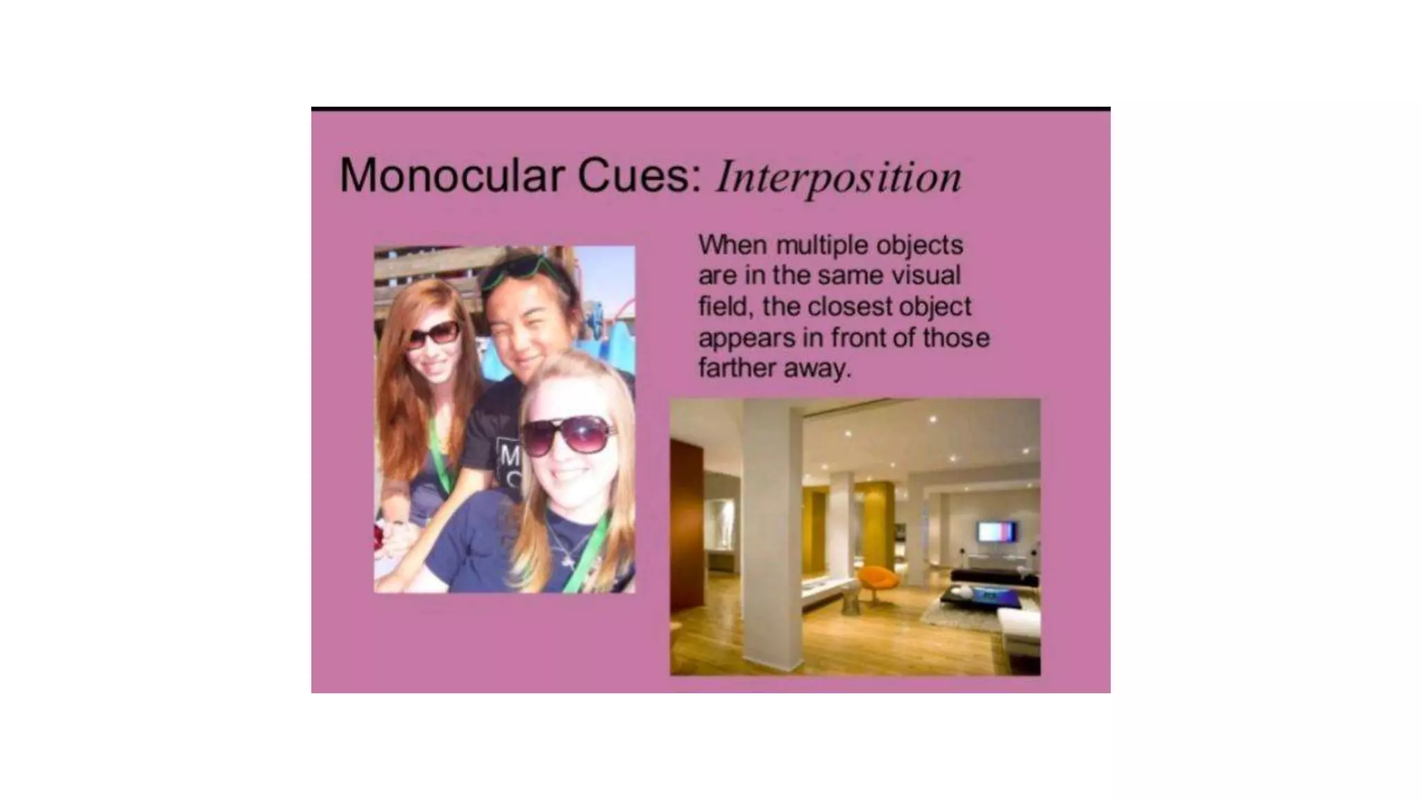 Monocular cues | PPTX
