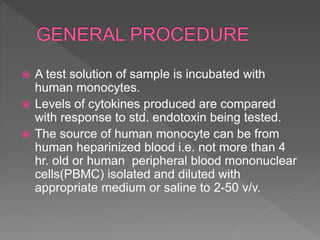 Monocytes activation test | PPTX