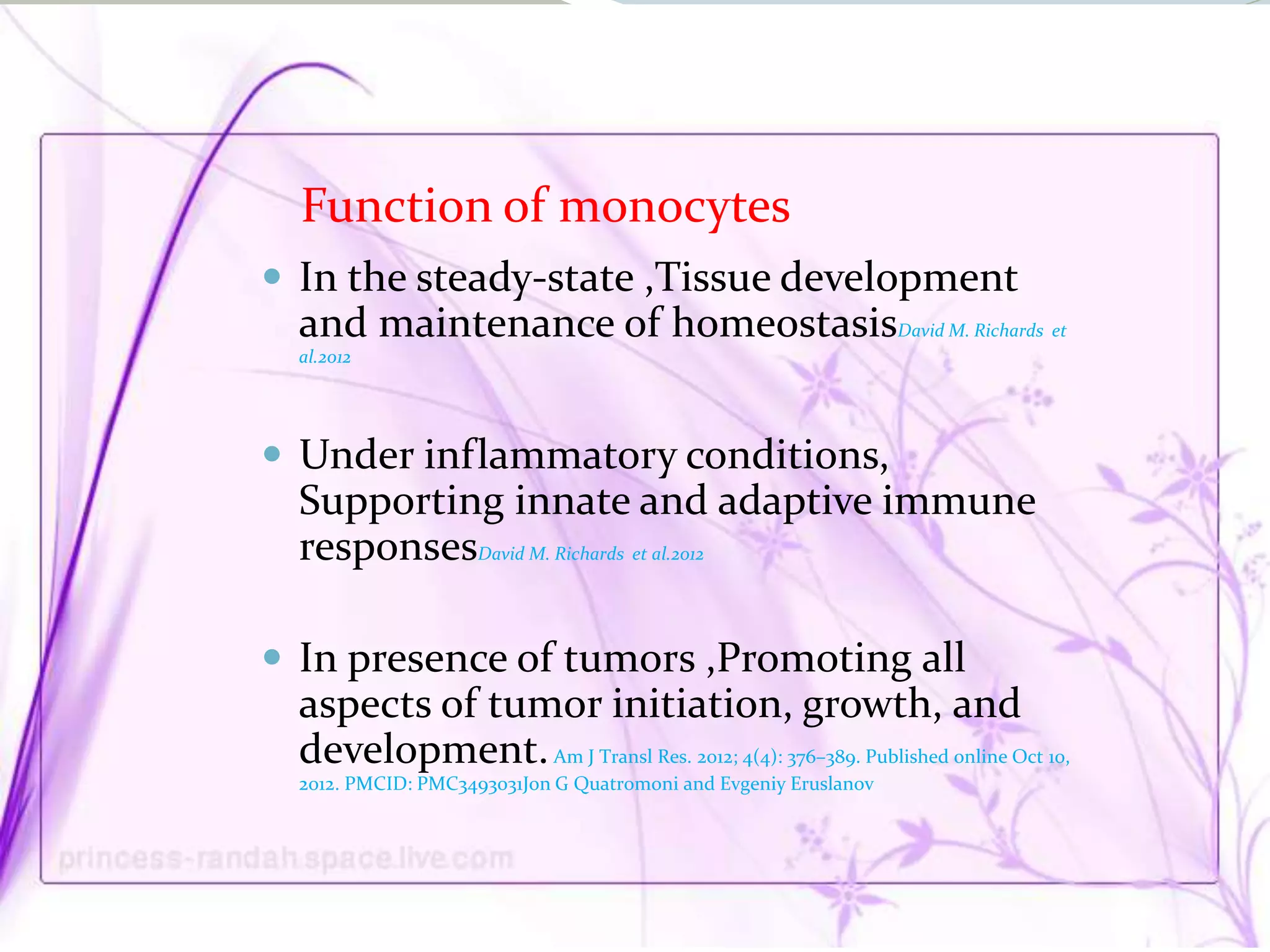 Monocytes macrophages in human cancer | PPTX