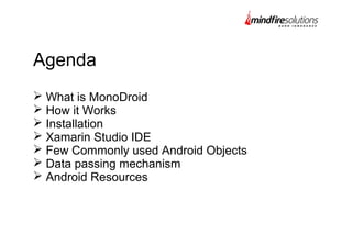 MonoDroid Crossplatform | PPT
