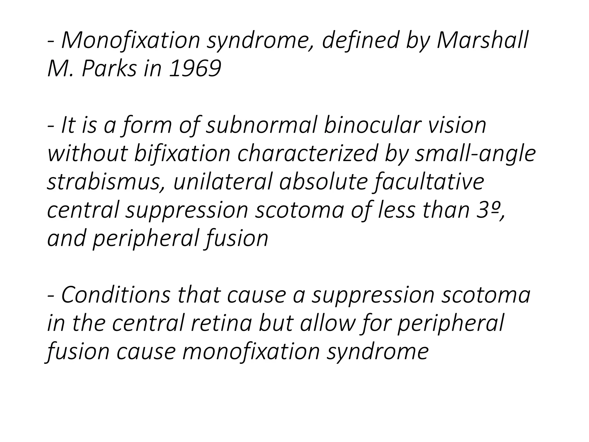Monofixation syndrome | PPTX