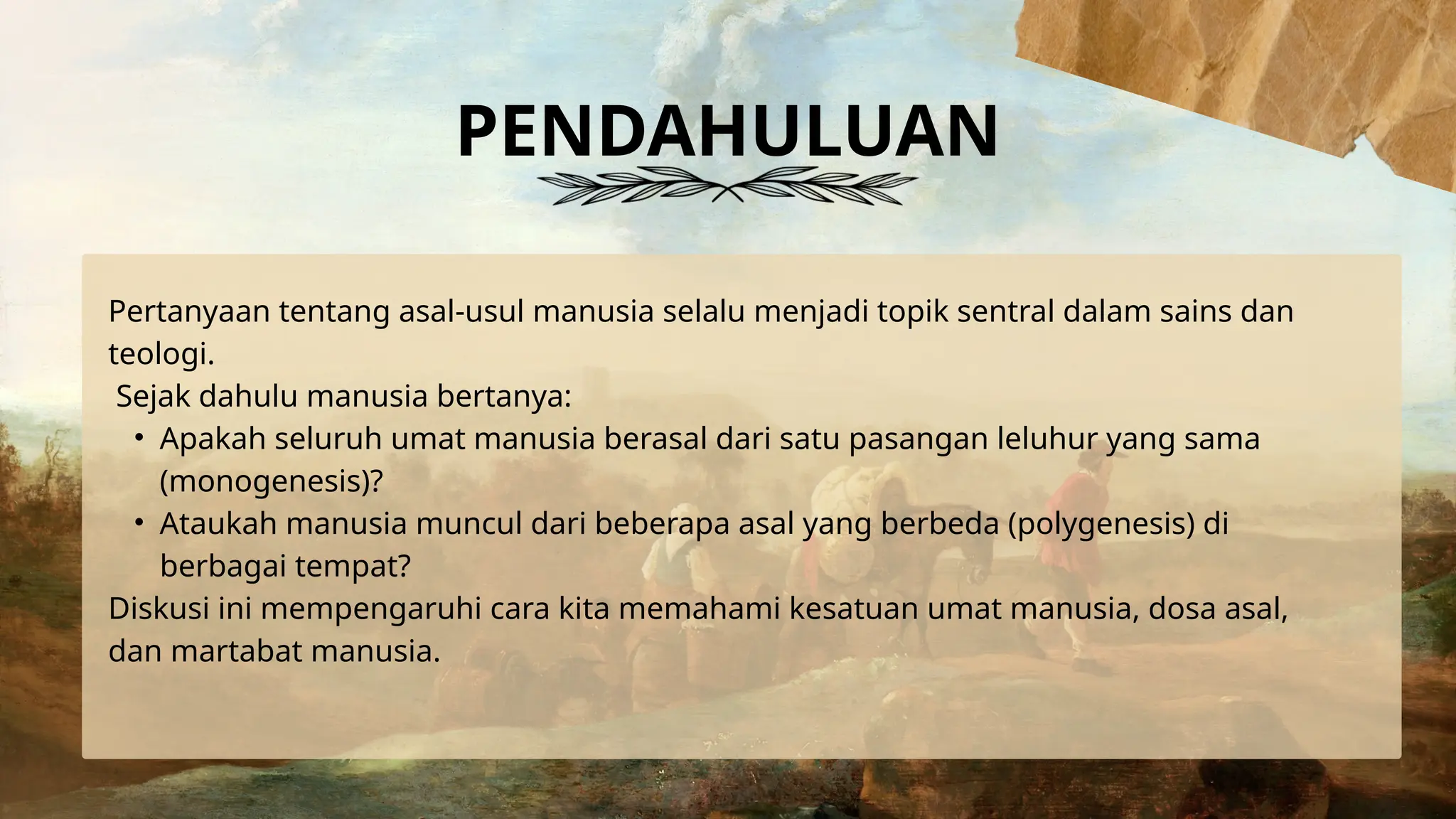 Apakah manusia berasal dari Monogenesis dan Poligenesis.pptx