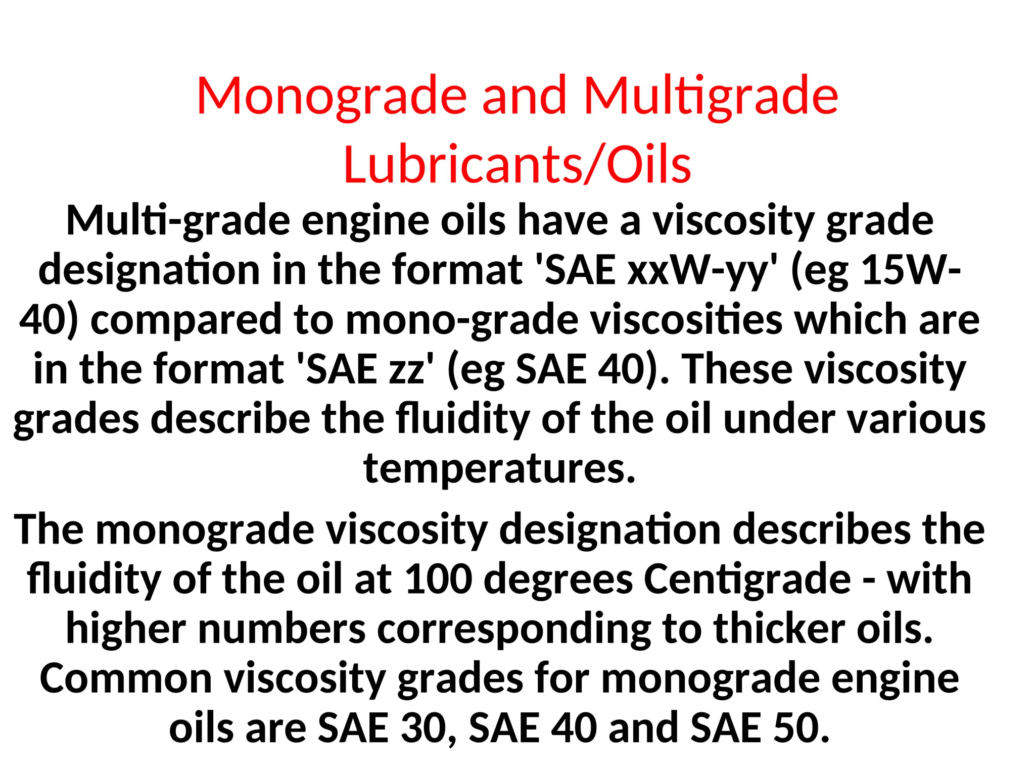 Monograde and Multigrade Lubricants.ppt