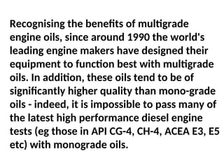 Monograde and Multigrade Lubricants.ppt
