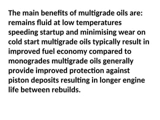 Monograde and Multigrade Lubricants.ppt