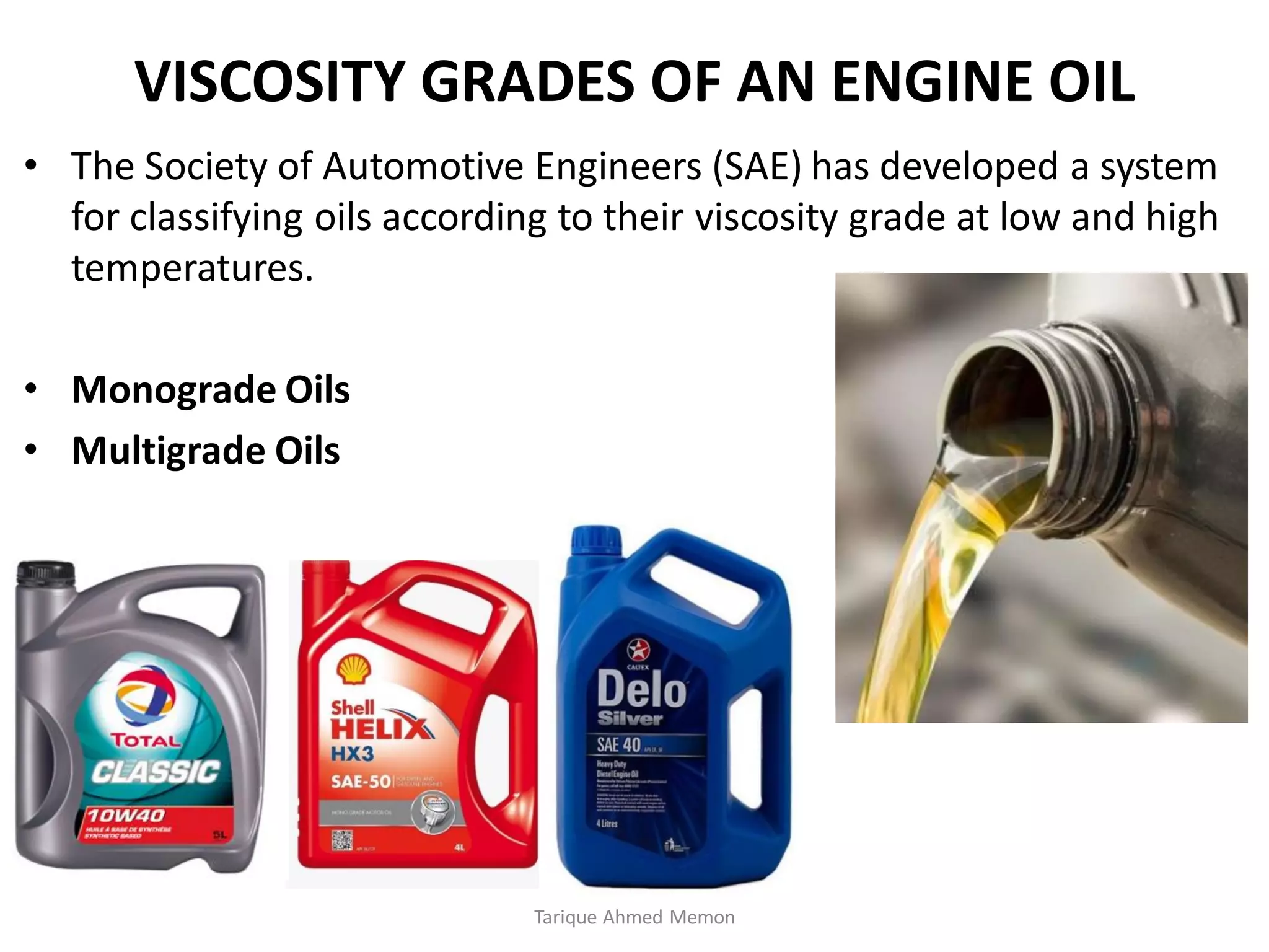 Monograde and multigrade oils | PDF