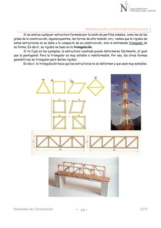 Monografía tipos de esfuerzos estructurales | PDF