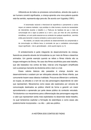 A Influência dos Clássicos da Disney na criação dos estereótipos do bem ...