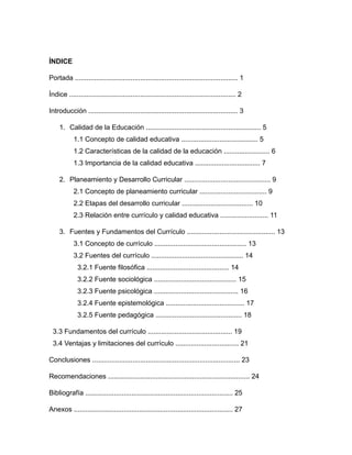 monografía: Fuente y fundamento de del currículum | DOCX