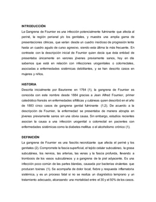 Monografia de gangrena de foutnier | DOCX