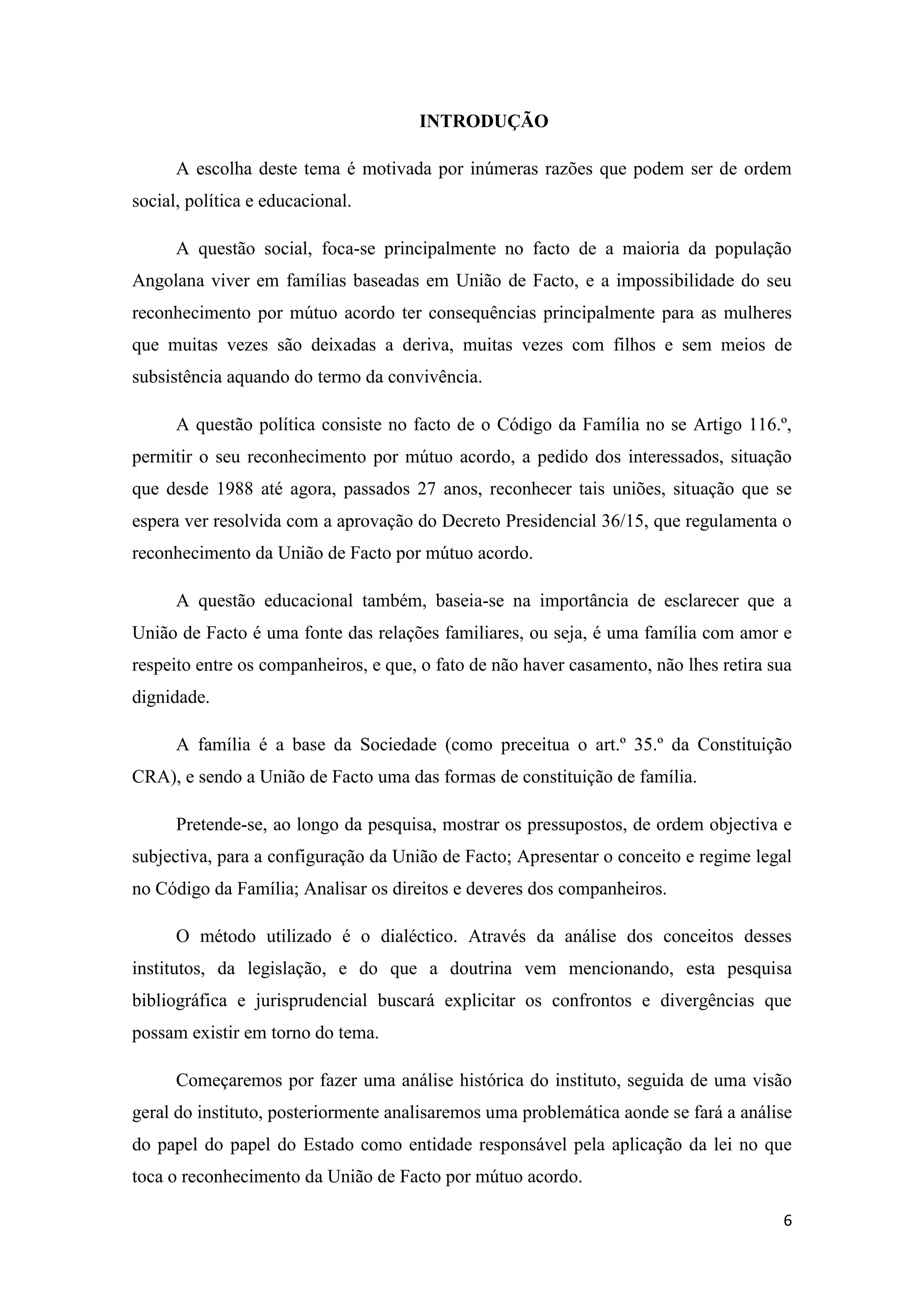 Monografia versão final pedro jacinto ucuahamba - União de Facto ...
