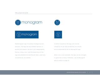 Monogram Decor - Brand Guidelines | PPT