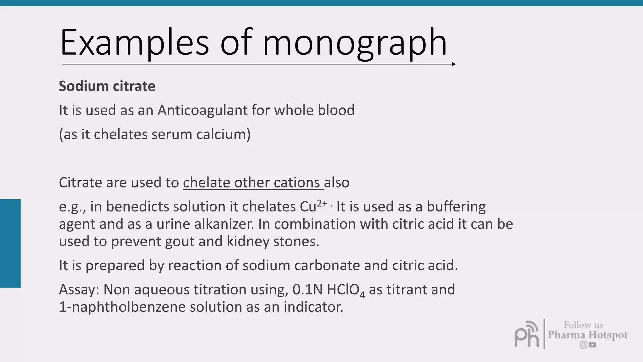 Monograph B. Pharmacy | PPTX