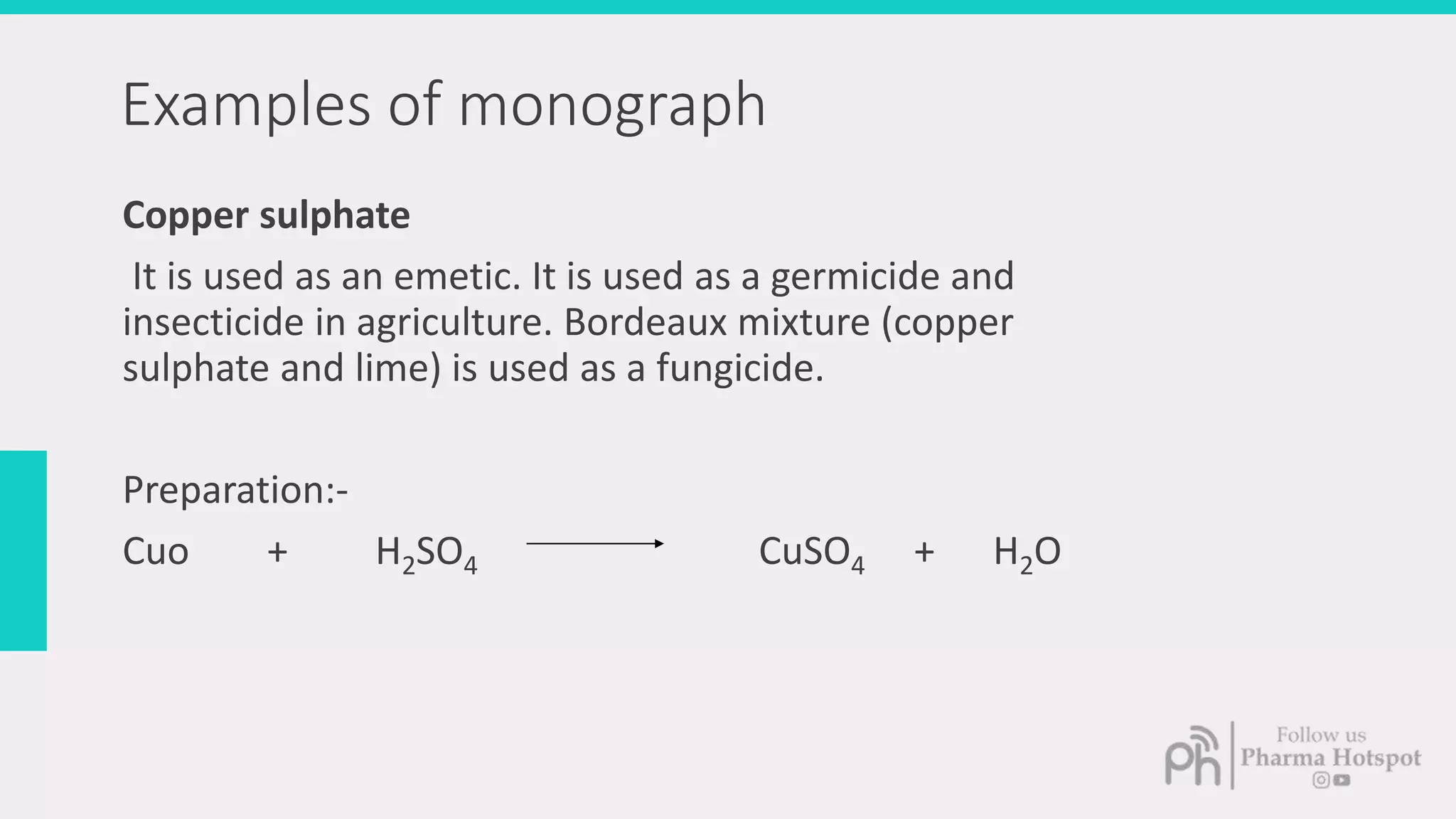 Monograph B. Pharmacy | PPTX