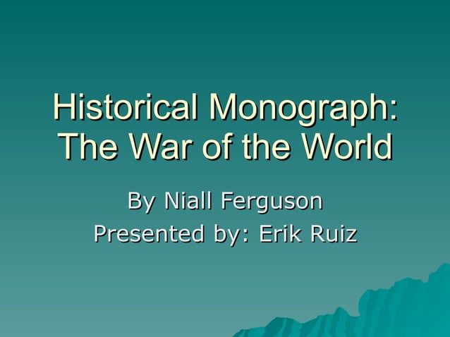 Monograph power point | PPT