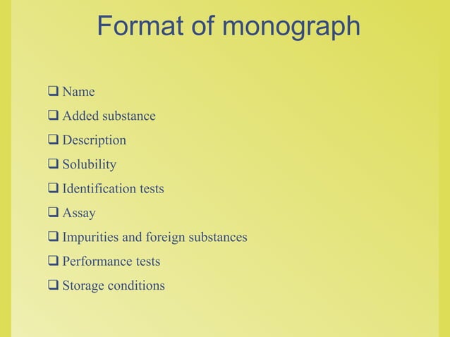 Monograph ppt | PPTX