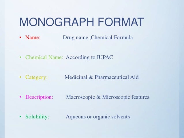 Monograph ppt