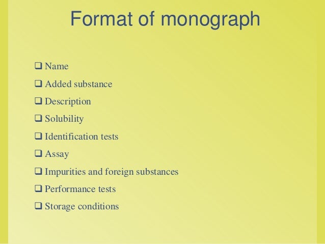 Monograph ppt