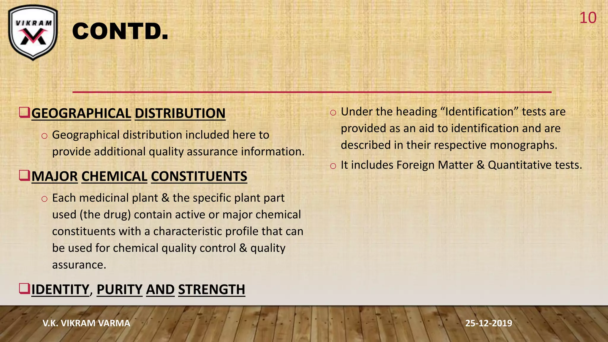 Monographs, Pharmacopoeia PPT | PPTX