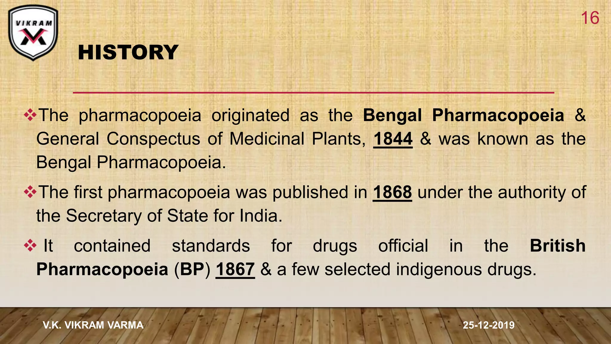 Monographs, Pharmacopoeia PPT | PPTX