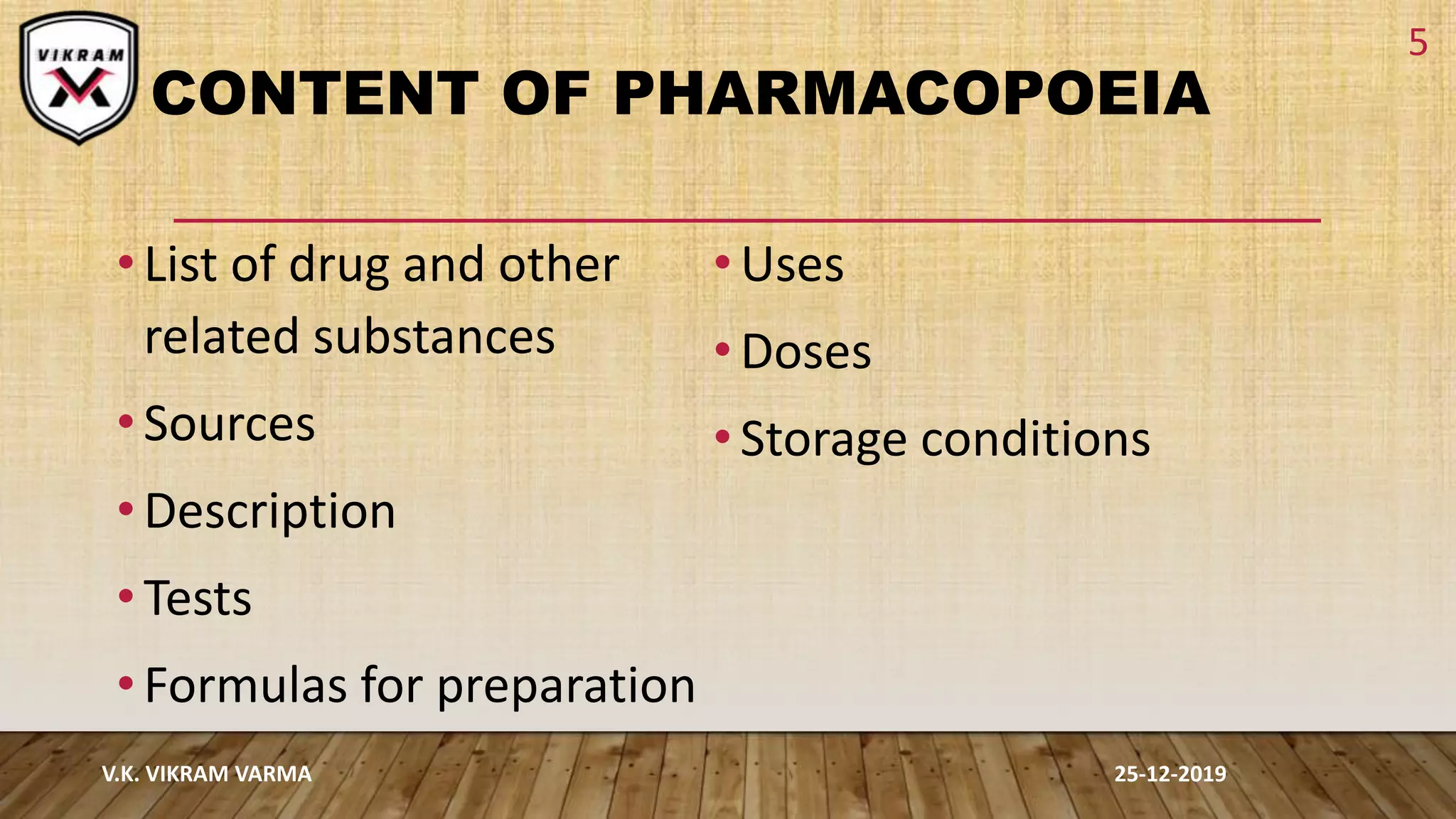 Monographs, Pharmacopoeia PPT | PPTX