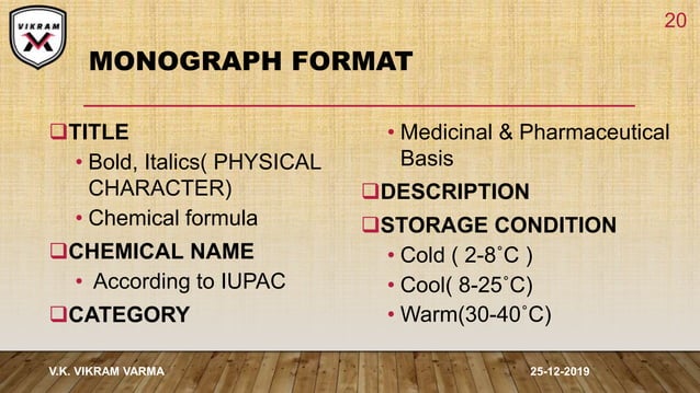 Monographs, Pharmacopoeia PPT | PPTX
