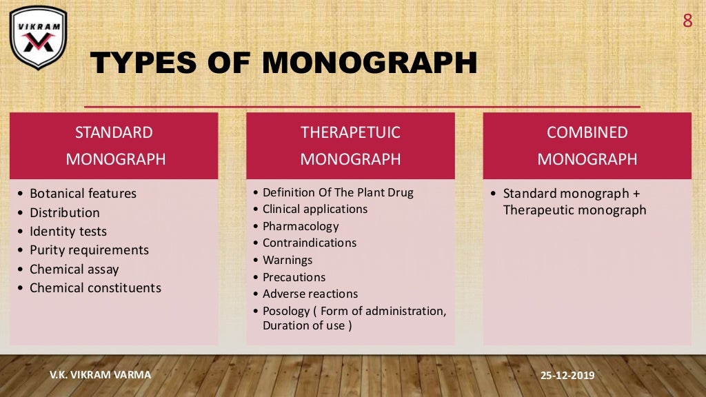 Monographs, Pharmacopoeia PPT