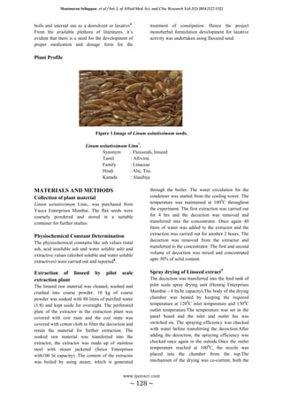 Monoherbal formulation development for laxative activity | PDF