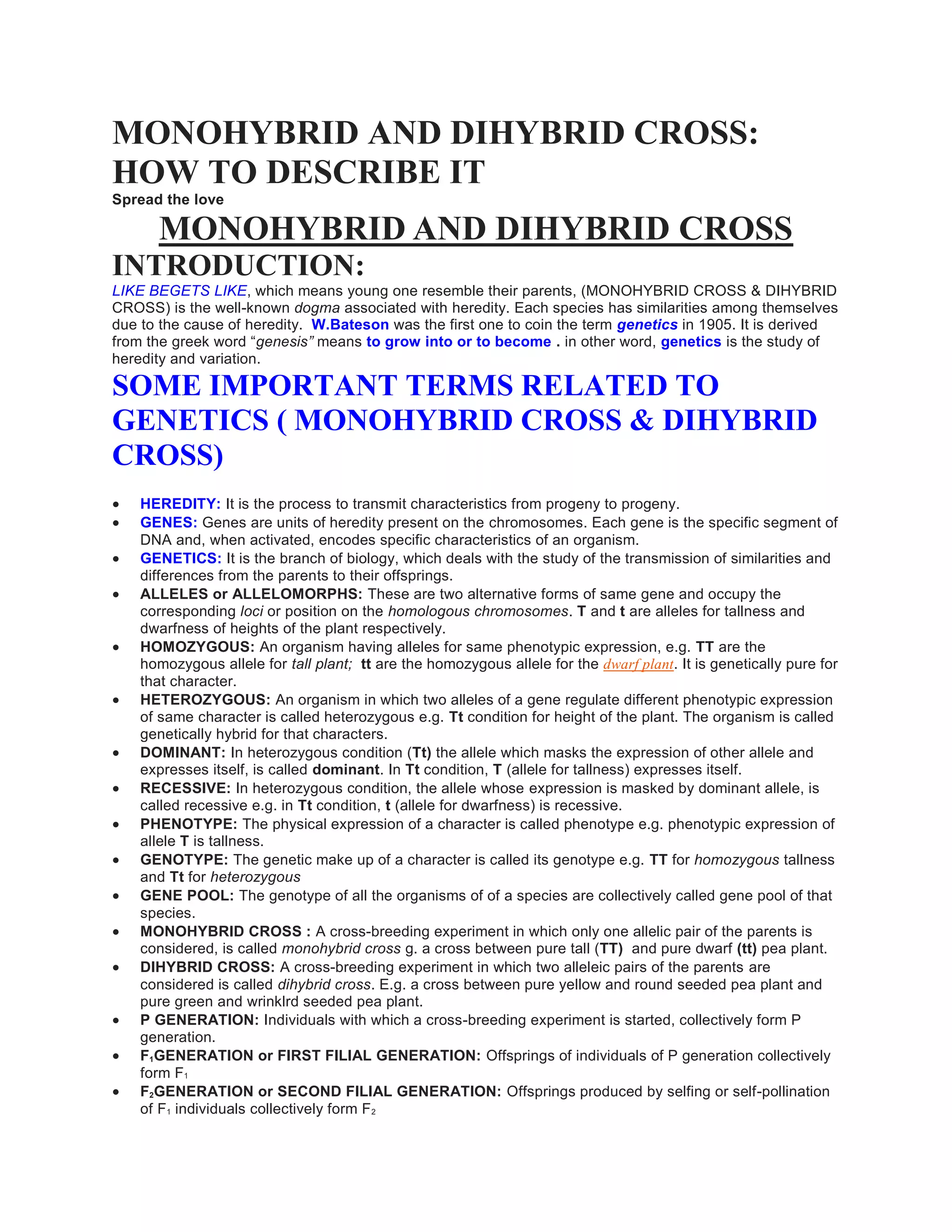 MONOHYBRID AND DIHYBRID CROSS.docx