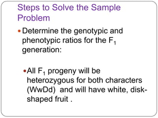 Monohybrid and dihybrid cross(1) | PPTX