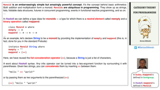 Monoids - Part 1 - with examples using Scalaz and Cats | PPT