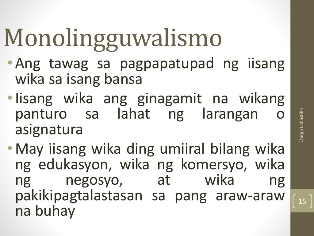 Monolingguwalismo, bilingguwalismo, at multilingguwalismo