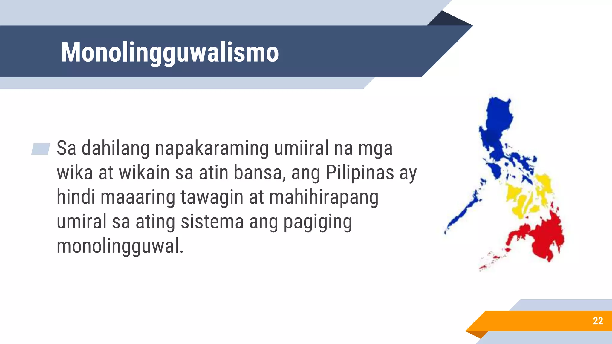 Monolingguwalismo, Bilingguwalismo at Multilingguwalismo.pptx