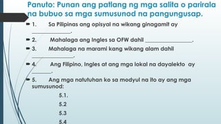 Monolingguwalismo, Bilingguwalismo, at Multilingguwalismo.pptx