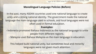 From Monolingual to Multilingual: Language Programs and Policies Across ...