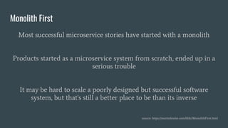 Isn't the Monolith Just Enough? | PPTX