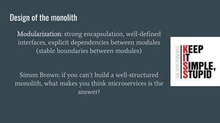 Isn't the Monolith Just Enough? | PPTX